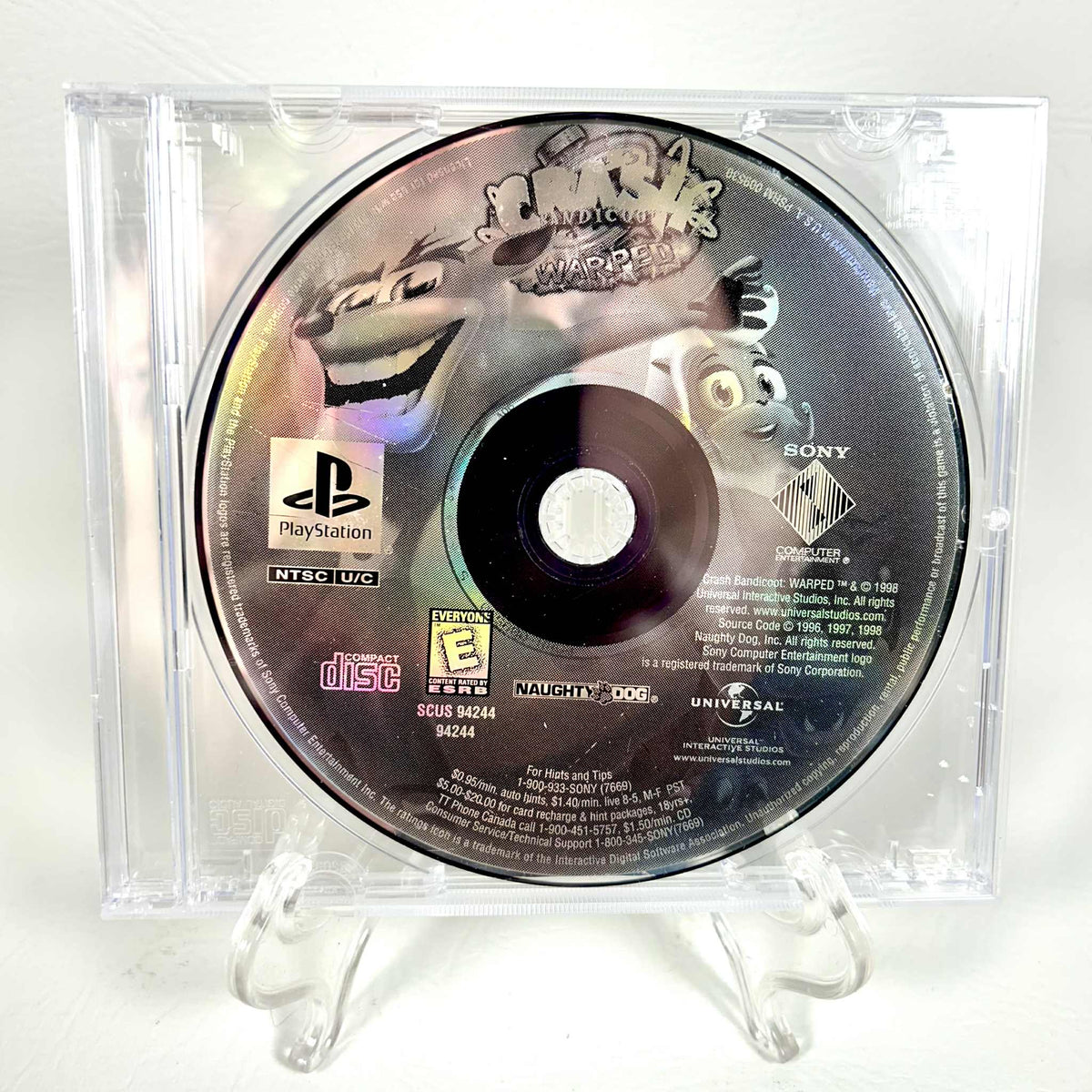 Crash Bandicoot: Warped - Greatest Hits - Disc Only – RetroReplay