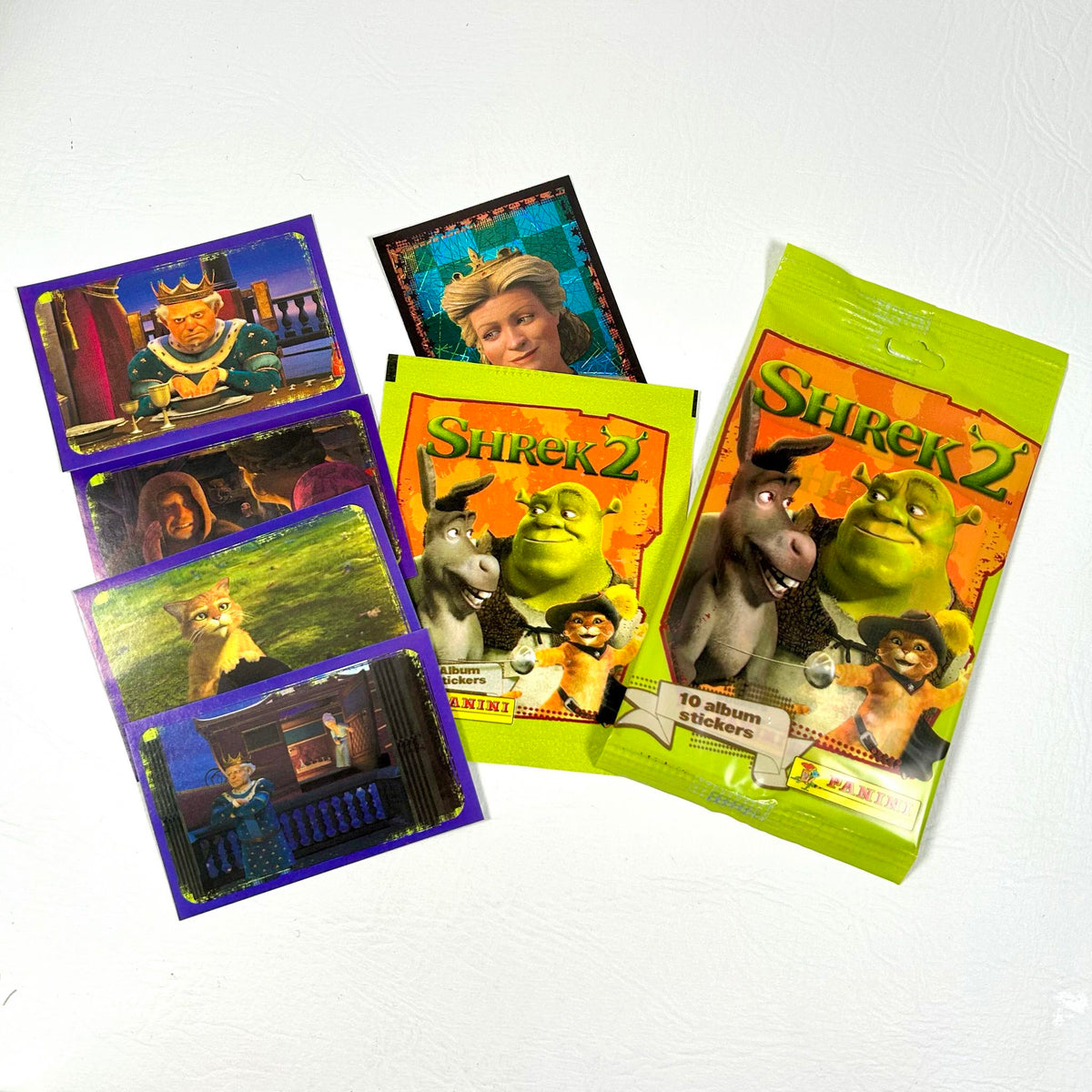Shrek 2 Panini Movie Stickers - Large Pack - 2004 – RetroReplay