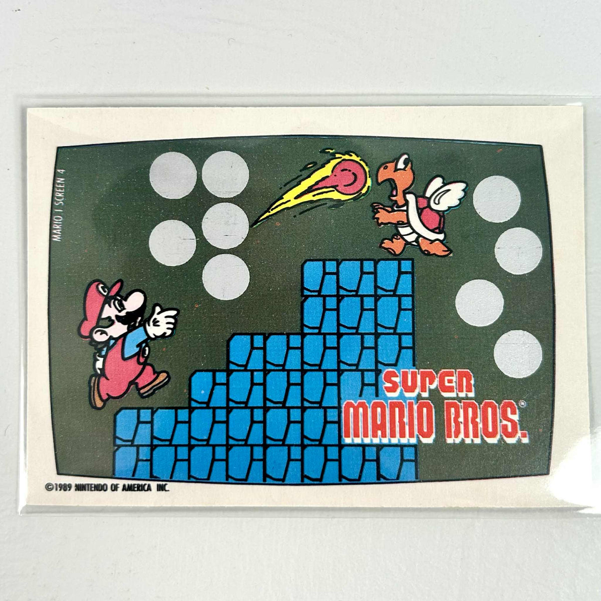 Super Mario Bros. - Screen 4 - OPC Nintendo Game Pack Card – RetroReplay