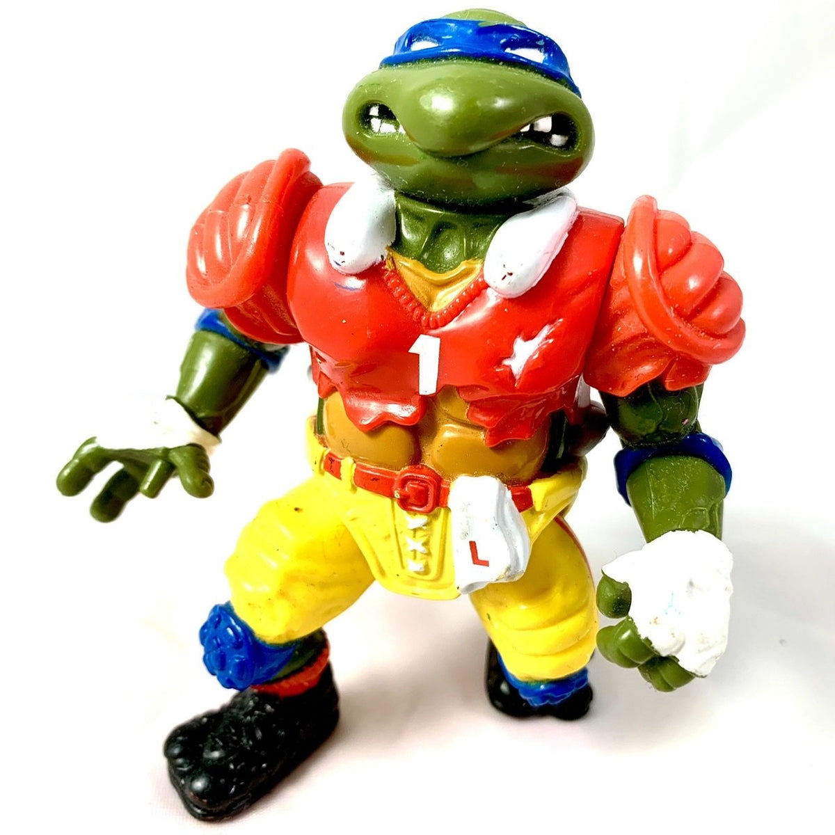 Leonardo - TMNT Sports TD Tossin Football - 1991 – RetroReplay