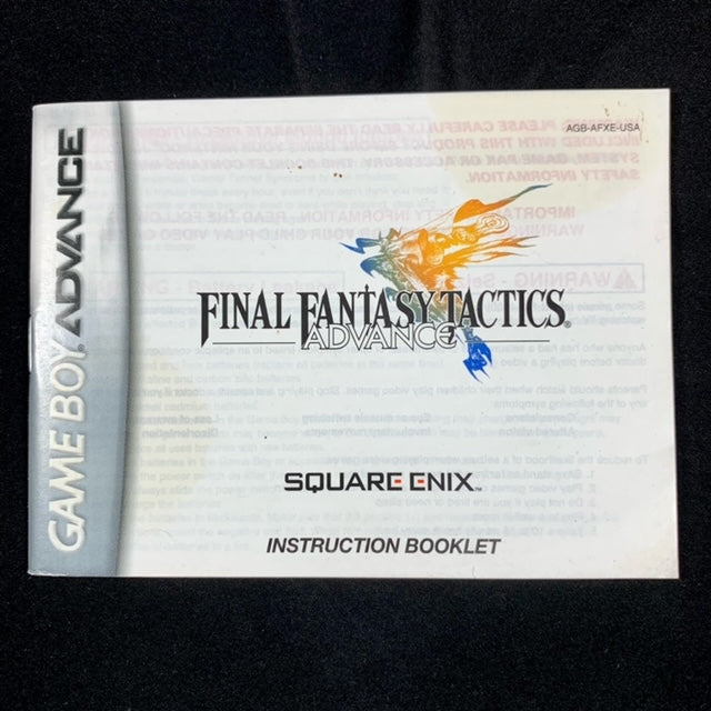 Final Fantasy Tactics Advanced - Manual – RetroReplay