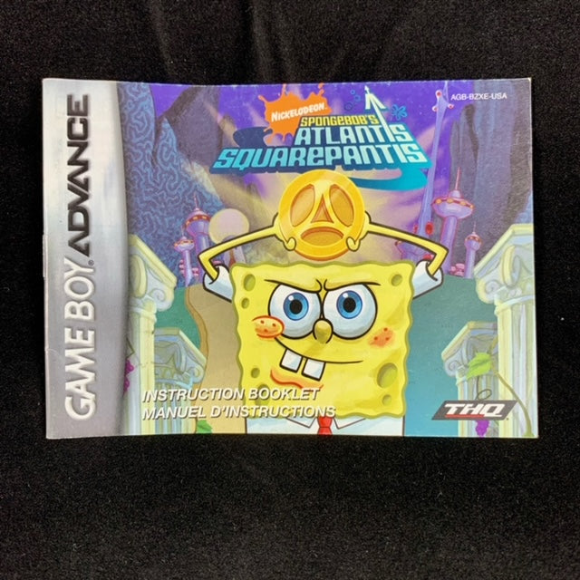 Spongebob's Atlantis Squarepants - Manual – RetroReplay